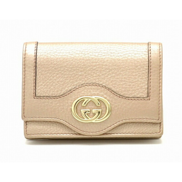 Gucci | Bags | Gucci Gg Card Case Leather Pink | Poshmark